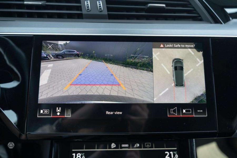 Grey Audi E-Tron 2022 in Vilnius, with an engine capacity of 0.10 L and mileage of 70 thousand km for 42750 €, photo 13 on AUTOMOTO.COM.LV