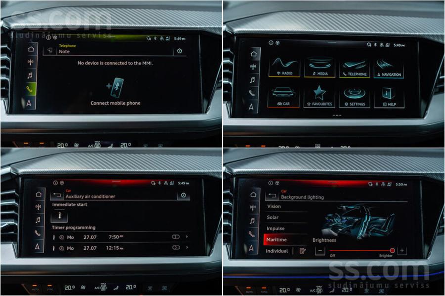 Pelēks Audi E-Tron 2022 Rīga, ar dzinēja tilpumu 0.00 L un nobraukumu 49 tūkst. km par 27990 €, foto 32 vietnē AUTOMOTO.COM.LV