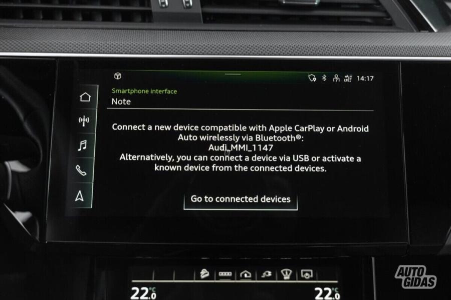 Pelēks Audi E-Tron 2023 Viļņa, ar dzinēja tilpumu 0.00 L un nobraukumu 34 tūkst. km par 44000 €, foto 23 vietnē AUTOMOTO.COM.LV