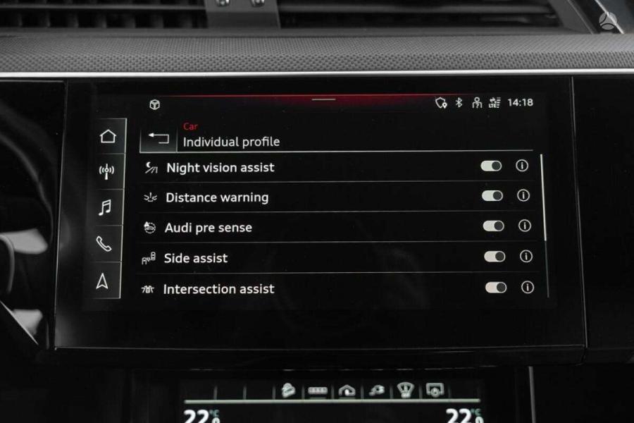 Pelēks Audi E-Tron 2023 Viļņa, ar dzinēja tilpumu 0.00 L un nobraukumu 34 tūkst. km par 44000 €, foto 26 vietnē AUTOMOTO.COM.LV