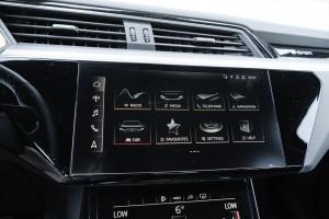 Grey Audi E-Tron 2023 in Marupe, with an engine capacity of 0.00 L and mileage of 62 thousand km for 41450 €, photo 20 on AUTOMOTO.COM.LV