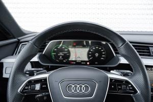 Grey Audi E-Tron 2023 in Marupe, with an engine capacity of 0.00 L and mileage of 62 thousand km for 41450 €, photo 13 on AUTOMOTO.COM.LV