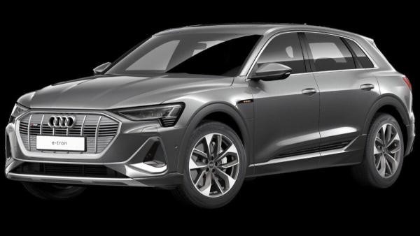 Grey Audi E-Tron 2023 in Marupe, with an engine capacity of 0.00 L and mileage of 78 thousand km for 36900 €, photo 1 on AUTOMOTO.COM.LV