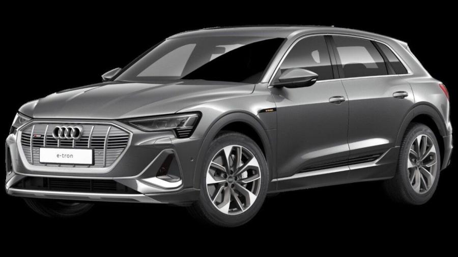 Grey Audi E-Tron 2023 in Marupe, with an engine capacity of 0.00 L and mileage of 78 thousand km for 36900 €, photo 1 on AUTOMOTO.COM.LV