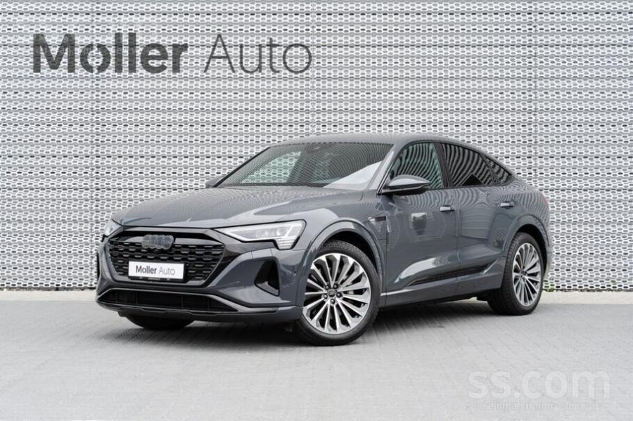 Grey Audi E-Tron 2023 in Riga, with an engine capacity of 0.00 L and mileage of 57 thousand km for 51900 €, photo 1 on AUTOMOTO.COM.LV