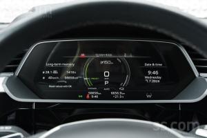 Grey Audi E-Tron 2023 in Riga, with an engine capacity of 0.00 L and mileage of 57 thousand km for 51900 €, photo 17 on AUTOMOTO.COM.LV