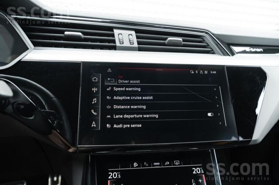 Grey Audi E-Tron 2023 in Riga, with an engine capacity of 0.00 L and mileage of 57 thousand km for 51900 €, photo 24 on AUTOMOTO.COM.LV