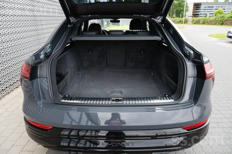 Grey Audi E-Tron 2023 in Riga, with an engine capacity of 0.00 L and mileage of 57 thousand km for 51900 €, photo 30 on AUTOMOTO.COM.LV