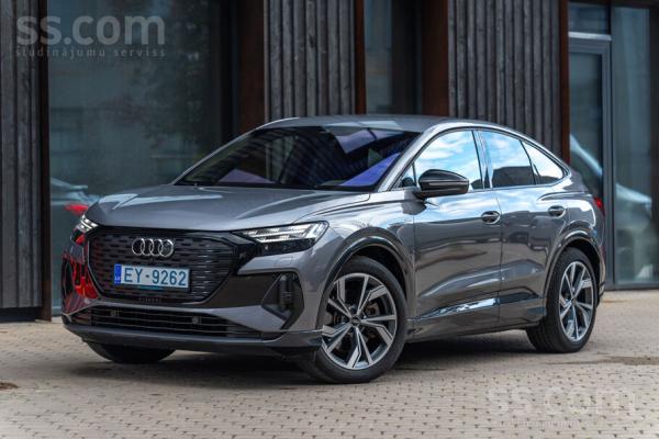 Grey Audi E-Tron 2023 in Riga, with an engine capacity of 0.00 L and mileage of 48 thousand km for 38900 €, photo 1 on AUTOMOTO.COM.LV