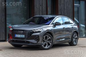 Grey Audi E-Tron 2023 in Riga, with an engine capacity of 0.00 L and mileage of 48 thousand km for 38900 €, photo  on AUTOMOTO.COM.LV