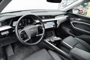 Grey Audi E-Tron 2023 in Riga, with an engine capacity of 0.00 L and mileage of 37 thousand km for 38900 €, photo 39 on AUTOMOTO.COM.LV