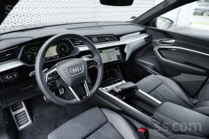 Grey Audi E-Tron 2024 in Riga, with an engine capacity of 0.00 L and mileage of 73 thousand km for 64100 €, photo 15 on AUTOMOTO.COM.LV