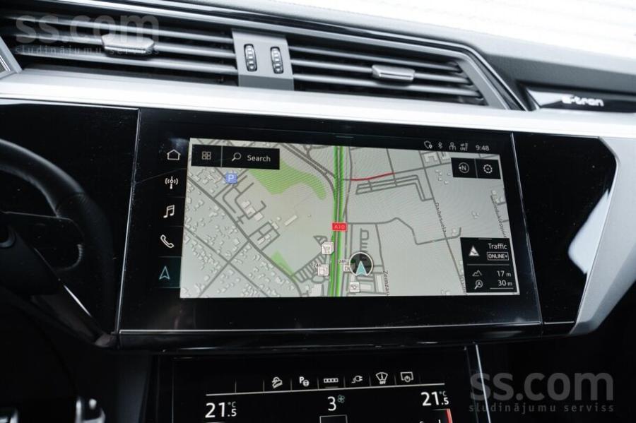 Grey Audi E-Tron 2024 in Riga, with an engine capacity of 0.00 L and mileage of 73 thousand km for 64100 €, photo 30 on AUTOMOTO.COM.LV
