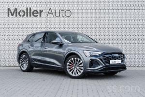 Grey Audi E-Tron 2024 in Riga, with an engine capacity of 0.00 L and mileage of 55 thousand km for 59900 €, photo 3 on AUTOMOTO.COM.LV