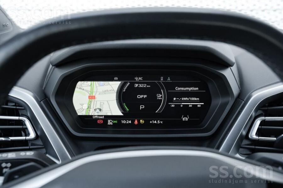 Pelēks Audi E-Tron 2024 Rīga, ar dzinēja tilpumu 0.00 L un nobraukumu 48 tūkst. km par 44900 €, foto 20 vietnē AUTOMOTO.COM.LV