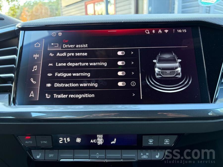 Grey Audi E-Tron 2025 in Riga, with an engine capacity of 0.00 L and mileage of 18 thousand km for 46990 €, photo 14 on AUTOMOTO.COM.LV