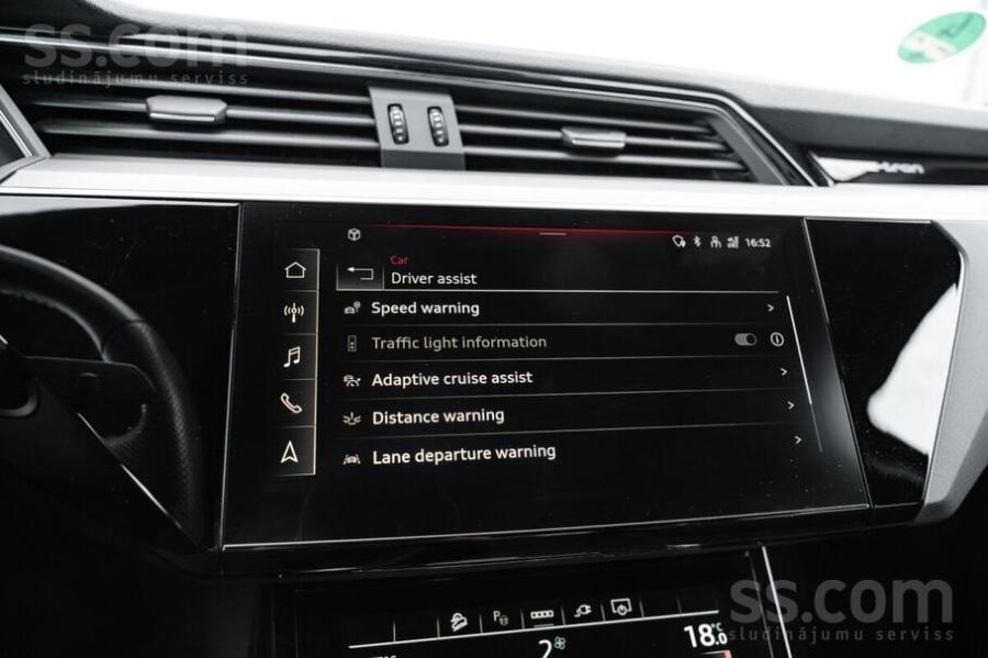 Grey Audi E-Tron 2021 in Riga, with an engine capacity of 0.00 L and mileage of 76 thousand km for 27900 €, photo 27 on AUTOMOTO.COM.LV