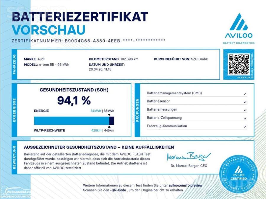 Pelēks Audi E-Tron 2021 Rīga, ar dzinēja tilpumu 0.00 L un nobraukumu 102 tūkst. km par 29999 €, foto 22 vietnē AUTOMOTO.COM.LV