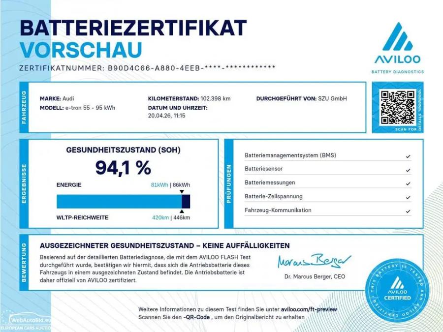 Pelēks Audi E-Tron 2021 Rīga, ar dzinēja tilpumu 0.00 L un nobraukumu 102 tūkst. km par 29999 €, foto 24 vietnē AUTOMOTO.COM.LV