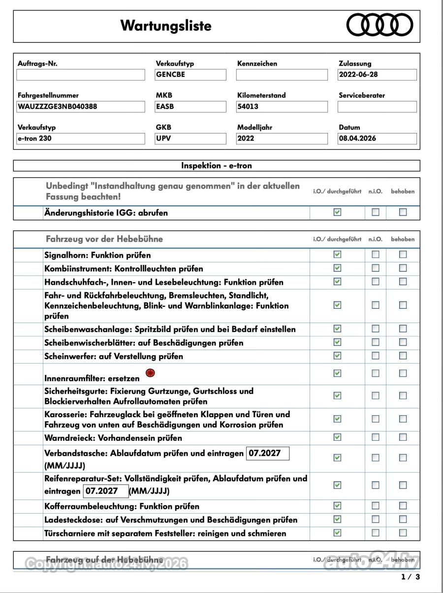 Grey Audi E-Tron 2022 in Tallinn, with an engine capacity of 0.00 L and mileage of 54 thousand km for 37990 €, photo 21 on AUTOMOTO.COM.LV