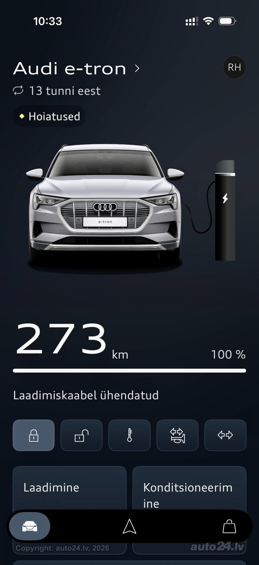 Pelēks Audi E-Tron 2020 Tartu, ar dzinēja tilpumu 0.00 L un nobraukumu 155 tūkst. km par 23900 €, foto 28 vietnē AUTOMOTO.COM.LV