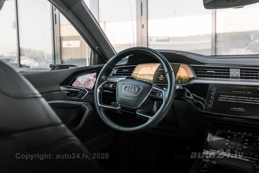 Grey Audi E-Tron 2021 in Tallinn, with an engine capacity of 0.00 L and mileage of 57 thousand km for 38900 €, photo 22 on AUTOMOTO.COM.LV