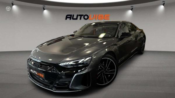 Grey Audi E-tron GT 2025 in Vilnius, with an engine capacity of 0.00 L and mileage of 12 thousand km for 68111 €, photo 1 on AUTOMOTO.COM.LV