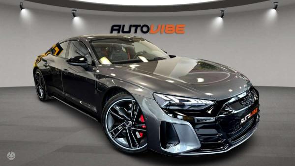 Grey Audi E-tron GT 2025 in Vilnius, with an engine capacity of 0.00 L and mileage of 12 thousand km for 68111 €, photo 4 on AUTOMOTO.COM.LV