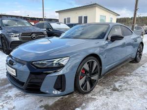 Grey Audi E-tron GT 2023 in Vilnius, with an engine capacity of 0.00 L and mileage of 117 thousand km for 44400 €, photo  on AUTOMOTO.COM.LV