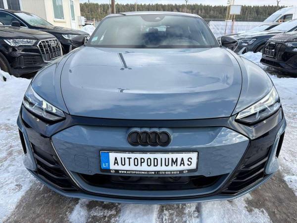 Grey Audi E-tron GT 2023 in Vilnius, with an engine capacity of 0.00 L and mileage of 117 thousand km for 44400 €, photo 4 on AUTOMOTO.COM.LV