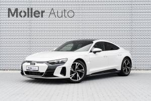White Audi E-tron GT 2021 in Marupe, with an engine capacity of 0.00 L and mileage of 87 thousand km for 54600 €, photo 1 on AUTOMOTO.COM.LV