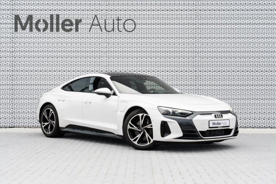 White Audi E-tron GT 2021 in Marupe, with an engine capacity of 0.00 L and mileage of 87 thousand km for 54600 €, photo 3 on AUTOMOTO.COM.LV