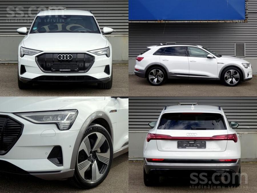 White Audi E-Tron 2019 in Riga, with an engine capacity of 0.00 L and mileage of 98 thousand km for 25500 €, photo 12 on AUTOMOTO.COM.LV