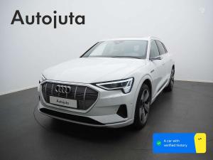 White Audi E-Tron 2020 in Vilnius, with an engine capacity of 0.00 L and mileage of 61 thousand km for 33900 €, photo  on AUTOMOTO.COM.LV