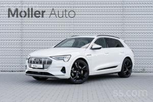 White Audi E-Tron 2020 in Riga, with an engine capacity of 0.00 L and mileage of 95 thousand km for 26700 €, photo  on AUTOMOTO.COM.LV