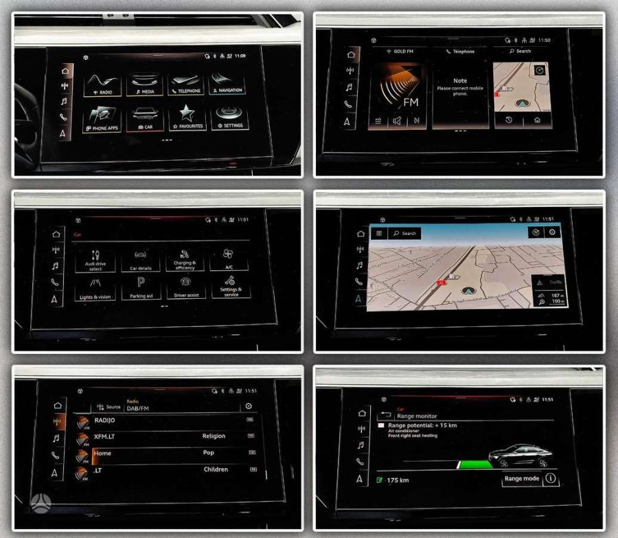 White Audi E-Tron 2021 in Vilnius, with an engine capacity of 0.00 L and mileage of 158 thousand km for 26990 €, photo 27 on AUTOMOTO.COM.LV
