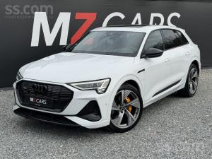 White Audi E-Tron 2022 in Riga, with an engine capacity of 0.00 L and mileage of 96 thousand km for 35990 €, photo  on AUTOMOTO.COM.LV