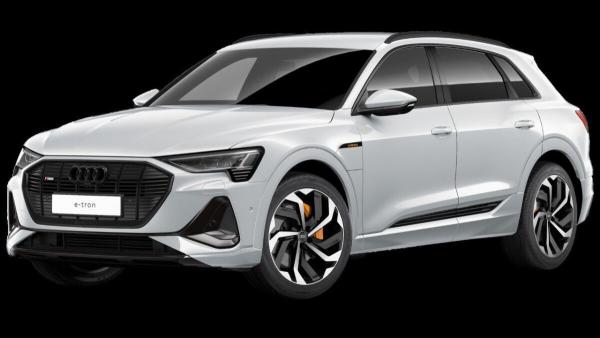 White Audi E-Tron 2022 in Marupe, with an engine capacity of 0.00 L and mileage of 34 thousand km for 38900 €, photo 1 on AUTOMOTO.COM.LV