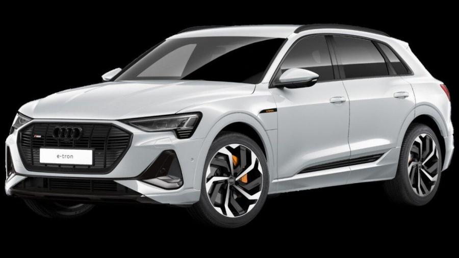 White Audi E-Tron 2022 in Marupe, with an engine capacity of 0.00 L and mileage of 34 thousand km for 38900 €, photo 1 on AUTOMOTO.COM.LV