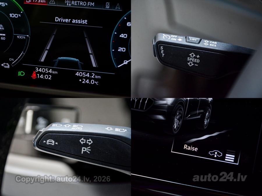 White Audi E-Tron 2022 in Tallinn, with an engine capacity of 0.00 L and mileage of 34 thousand km for 38500 €, photo 24 on AUTOMOTO.COM.LV