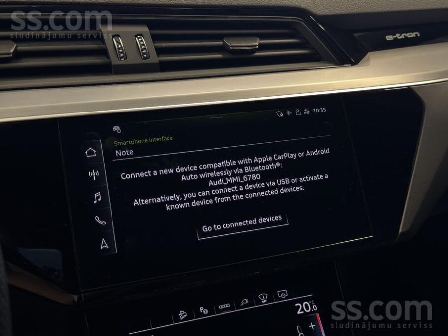 Balts Audi E-Tron 2024 Rīga, ar dzinēja tilpumu 0.00 L un nobraukumu 64 tūkst. km par 45990 €, foto 21 vietnē AUTOMOTO.COM.LV