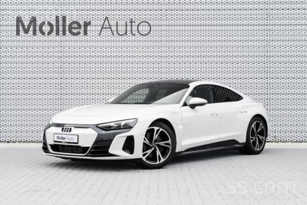 White Audi E-Tron 2021 in Riga, with an engine capacity of 0.00 L and mileage of 87 thousand km for 54600 €, photo 1 on AUTOMOTO.COM.LV