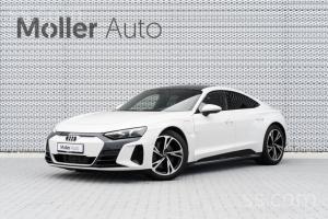 White Audi E-Tron 2021 in Riga, with an engine capacity of 0.00 L and mileage of 87 thousand km for 54600 €, photo  on AUTOMOTO.COM.LV