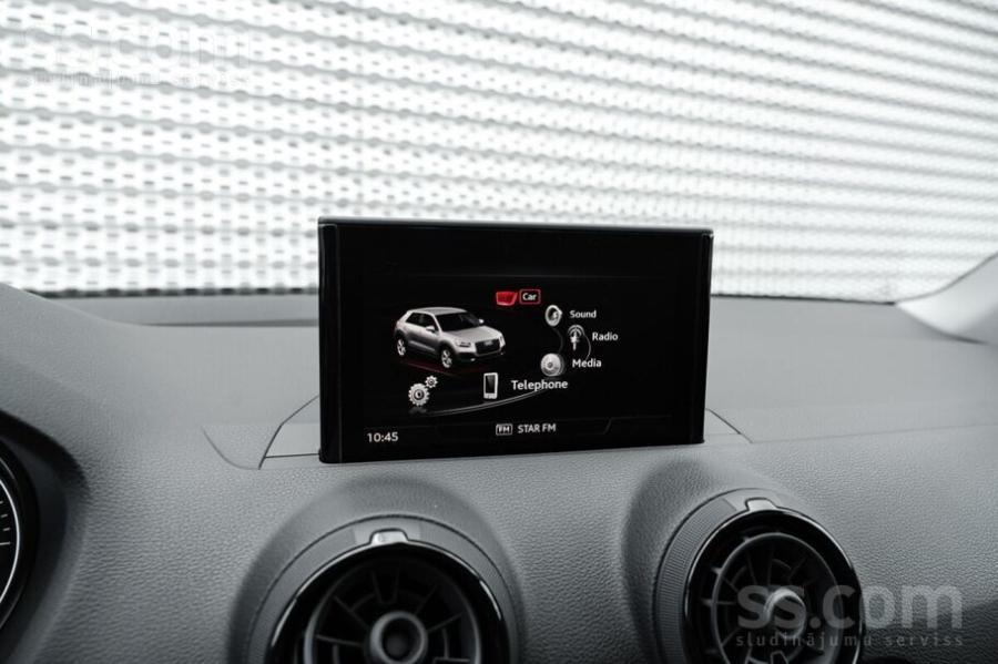 Black Audi Q2 2017 in Riga, with an engine capacity of 1.40 L and mileage of 82 thousand km for 17550 €, photo 16 on AUTOMOTO.COM.LV