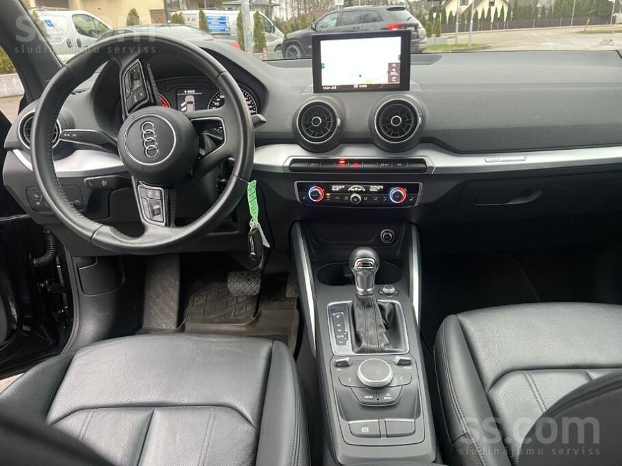 Black Audi Q2 2017 in Riga, with an engine capacity of 1.40 L and mileage of 215 thousand km for 15200 €, photo 11 on AUTOMOTO.COM.LV