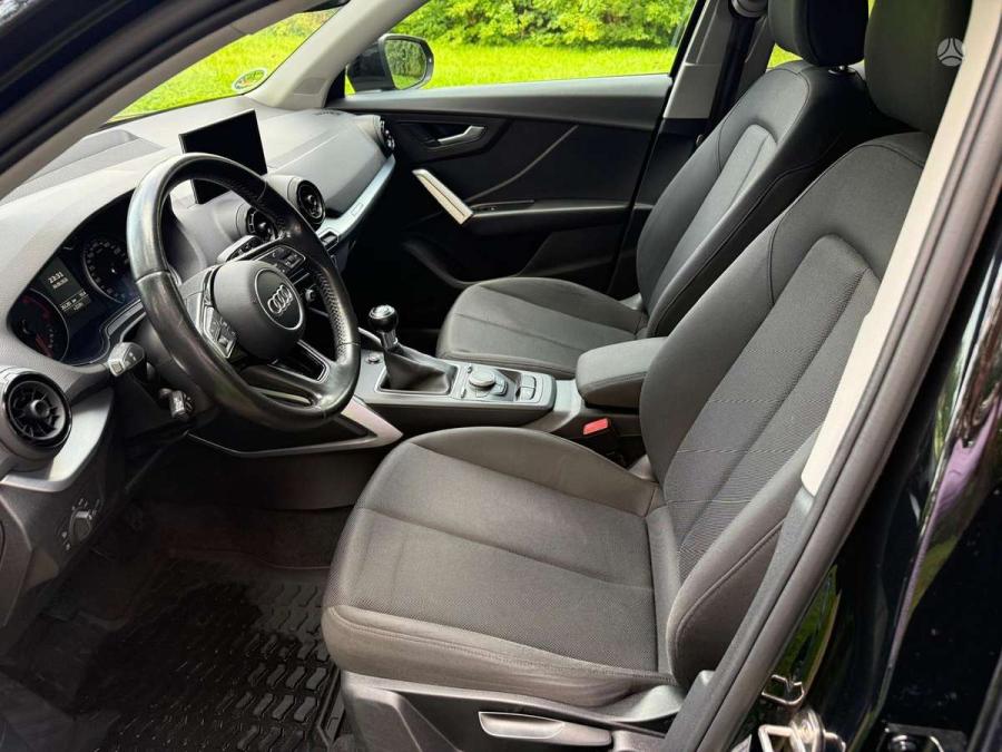 Black Audi Q2 2017 in Utena, with an engine capacity of 1.60 L and mileage of 261 thousand km for 9800 €, photo 10 on AUTOMOTO.COM.LV