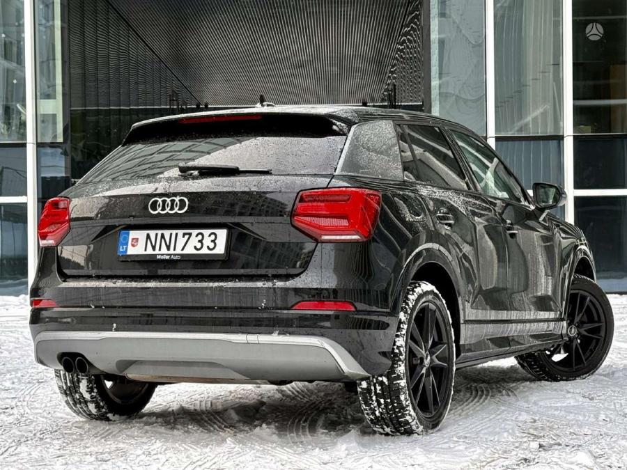 Black Audi Q2 2018 in Vilnius, with an engine capacity of 1.40 L and mileage of 158 thousand km for 15990 €, photo 5 on AUTOMOTO.COM.LV