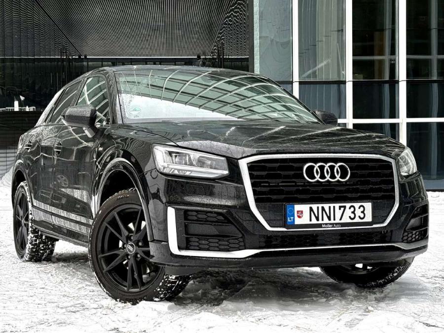 Black Audi Q2 2018 in Vilnius, with an engine capacity of 1.40 L and mileage of 158 thousand km for 15990 €, photo 7 on AUTOMOTO.COM.LV