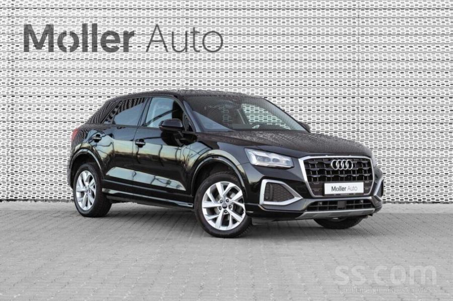 Black Audi Q2 2021 in Riga, with an engine capacity of 1.50 L and mileage of 109 thousand km for 21300 €, photo 2 on AUTOMOTO.COM.LV
