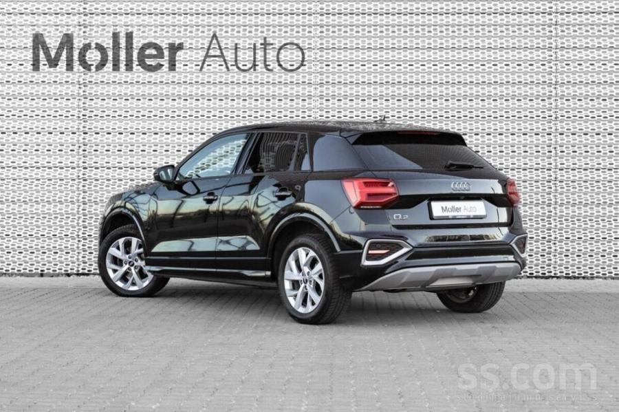 Black Audi Q2 2021 in Riga, with an engine capacity of 1.50 L and mileage of 109 thousand km for 21300 €, photo 3 on AUTOMOTO.COM.LV